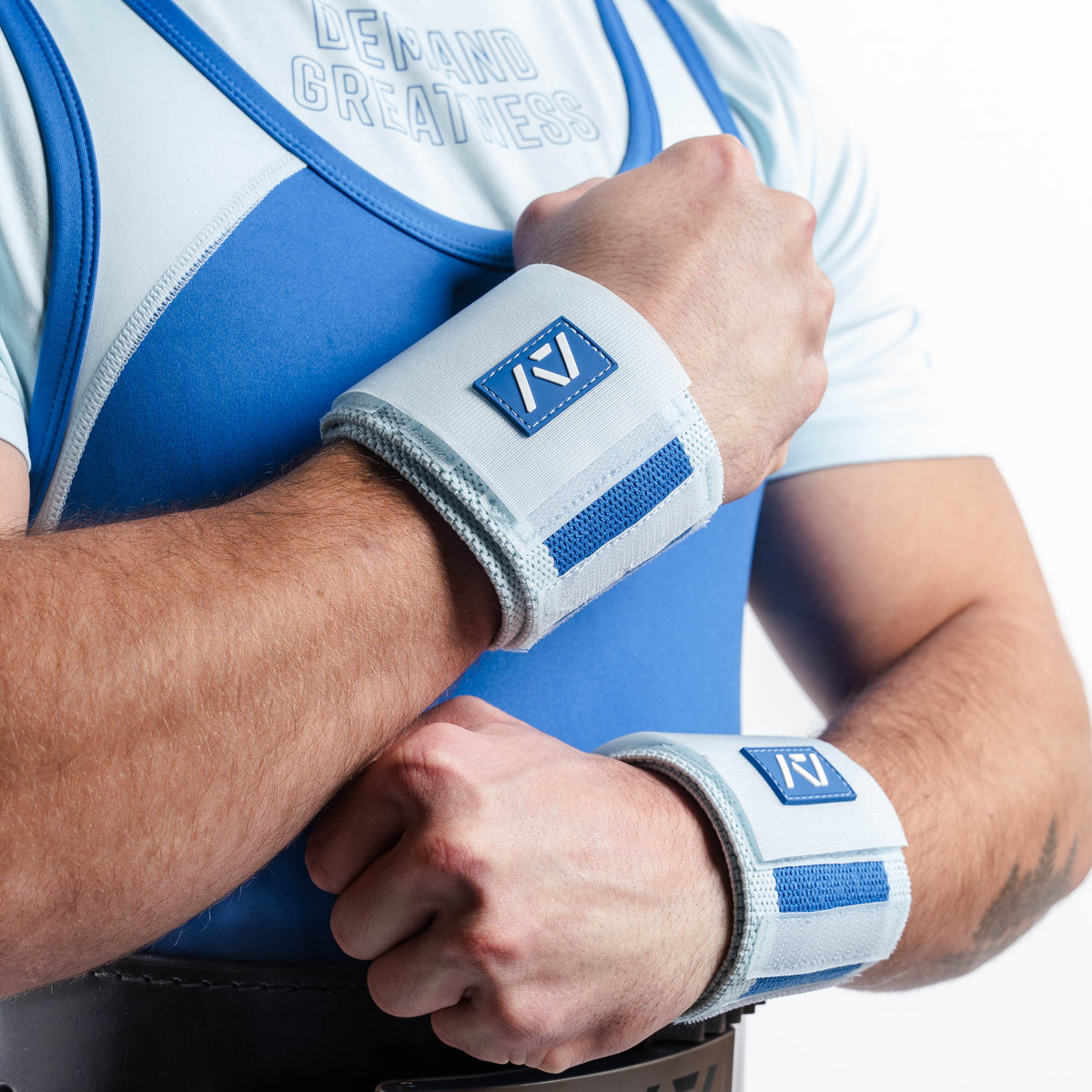Zebra Wrist Wraps - Cyanite - A7