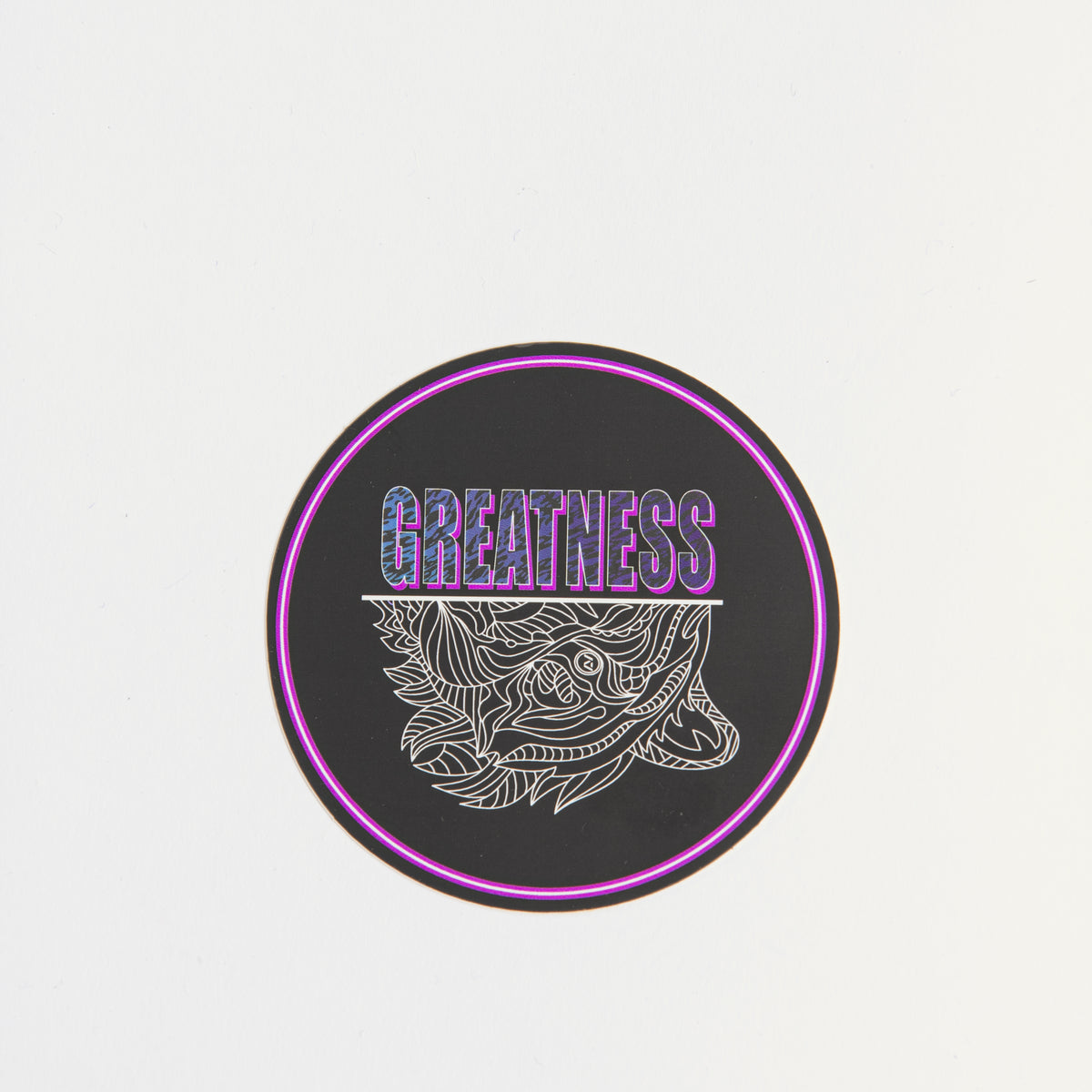 Violet Tiger Greatness Sticker - A7