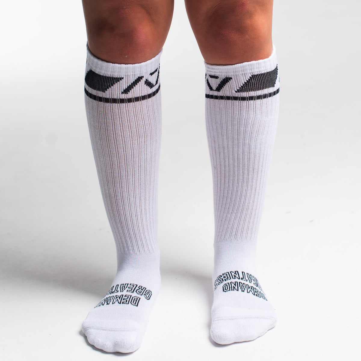 Deadlift Socks - Domino - White - A7