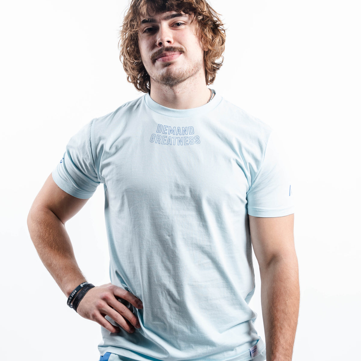 Demand Greatness True-Fit Men's Meet Shirt - Cyanite - A7