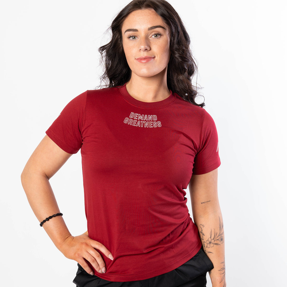 Demand Greatness True-Fit Women's Meet Shirt - Ivory Rose - A7