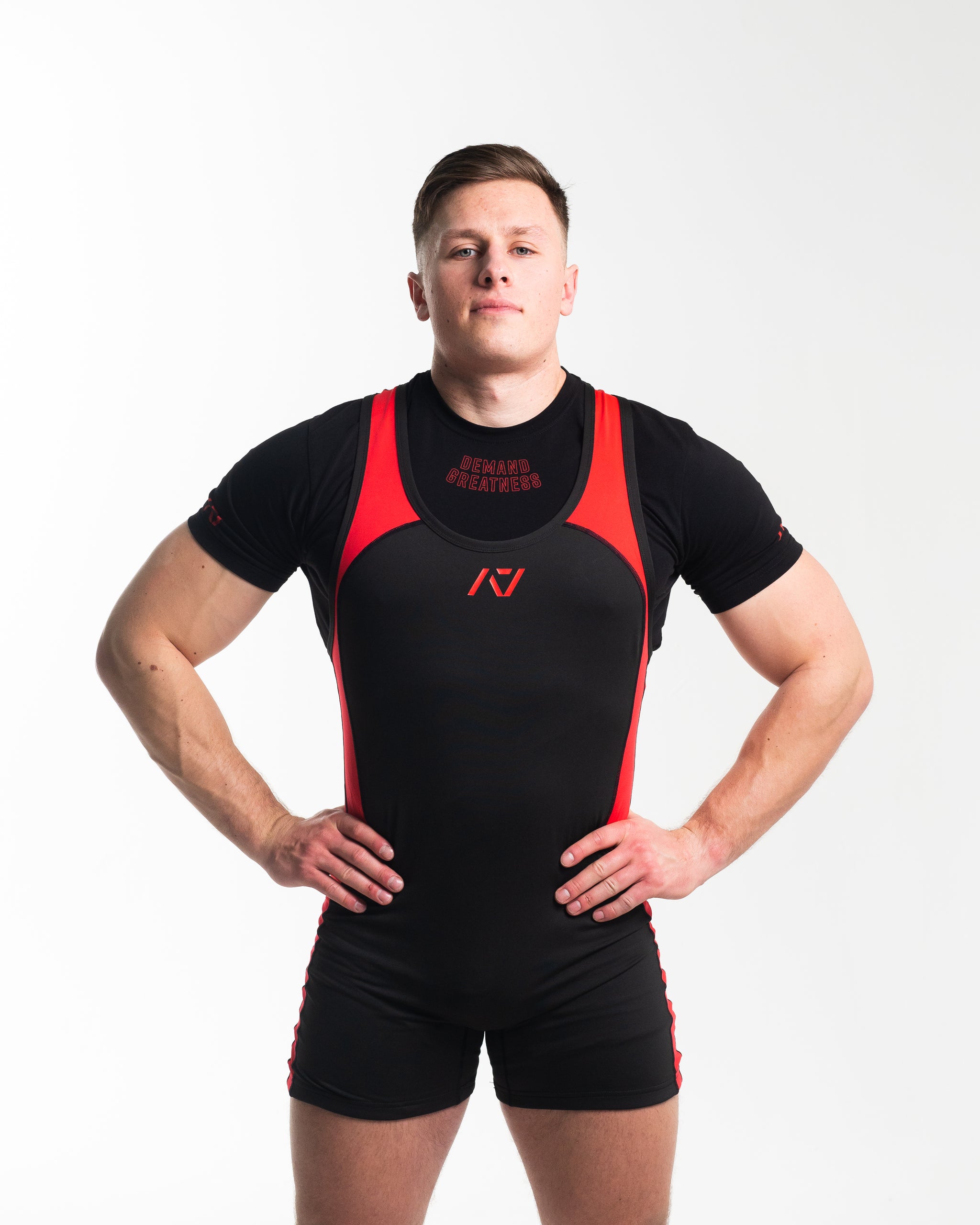 Luno Men's Red and Black Singlet | Red Dawn Sports Singlet – A7