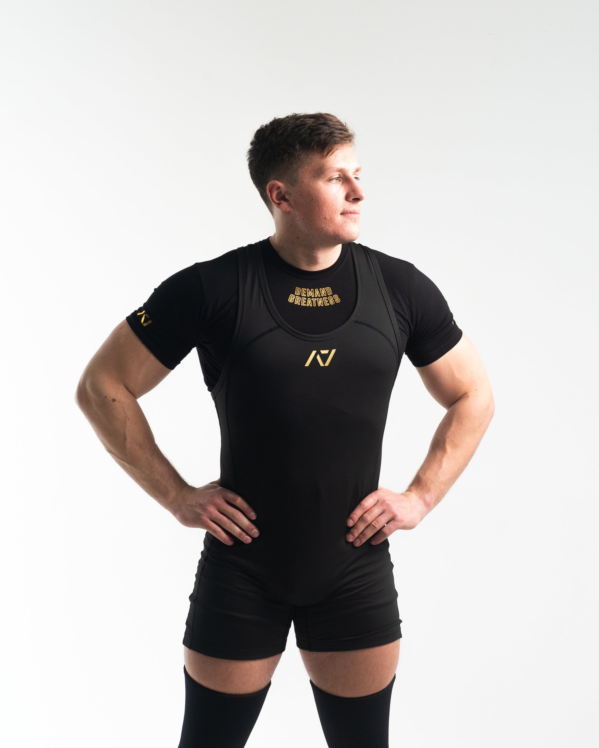 Gold & Black Workout Clothes & Equipment | Gold Meet Kit – A7